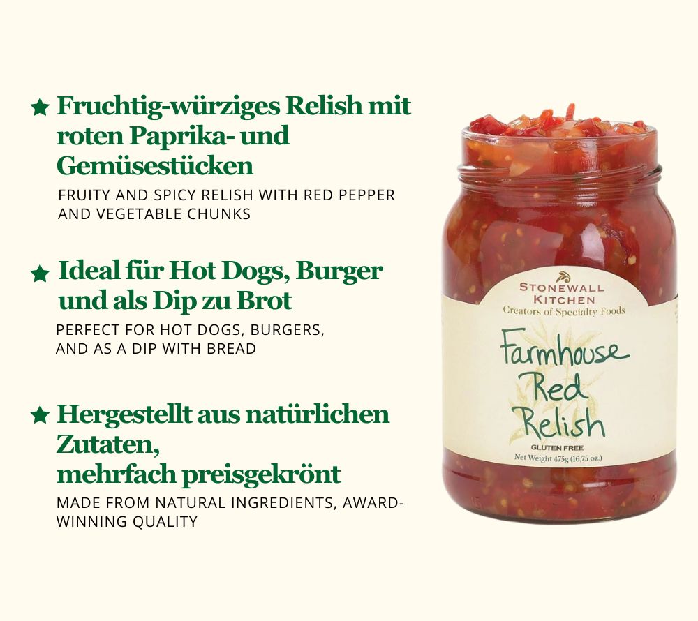 Farmhouse Red Relish by Stonewall Kitchen | American Heritage
