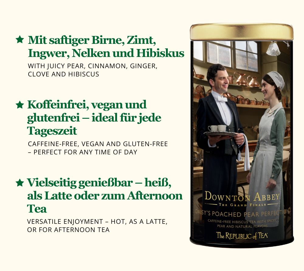 Downton Abbey Daisy's Poached Pear Perfection von The Republic of Tea ...